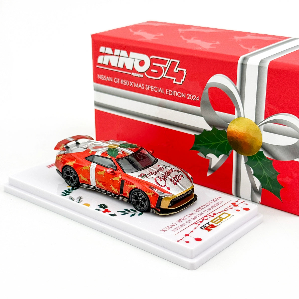 INNO 1:64 Nissan GT-R50 Christmas Edition 2024 Alloy car model – MIGO